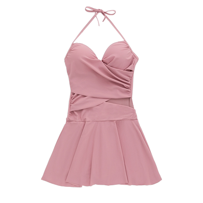 moexnan连体裙式泳衣女