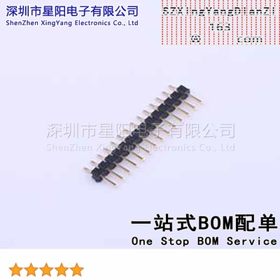 X4611WRS-14I-C40D28 2mm 1x14P卧贴 方针L 9.05 PA6T镀金足1U无