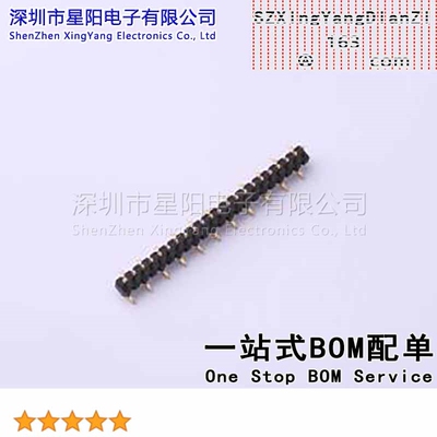 X1311WVS-22J-C18D42R2 1.27mm 1x22P立贴 方针 排数 单排 总PIN