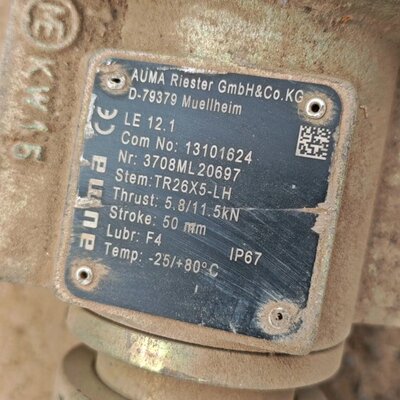 议价AUMA LE121线性推力器型号3708ML20697可维修