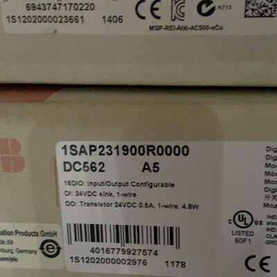 议价ABB DC562模块型号1SAP231900R0000可维修