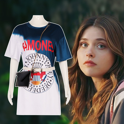 新电影My Fault 我的错误cosplay服装同款角色 诺亚cos服涂鸦短袖