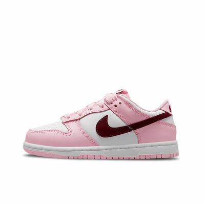 Nike Dunk防滑耐磨复古运动轻便板鞋GS樱花粉CW1590-601 wa仓