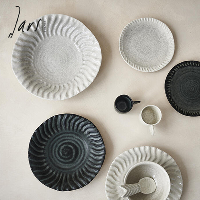 法国进口Jars Dashi餐具盘子小众陶瓷餐盘牛排盘花边水果盘沙拉盘