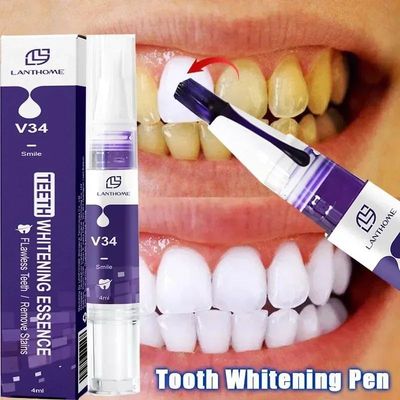 Roxo Dentes Whitening Gel Pen, Cor Corrector, Creme dental,