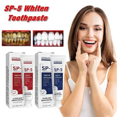 SP-5 Creme dental probiótico, branquear os dentes limpar a