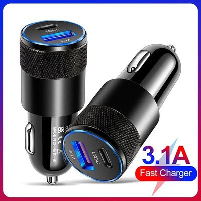 Adaptador de cargador de coche inteligente, enchufe de conve