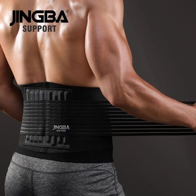 Jingba suporte masculino cintura trainer suporte sauna terno