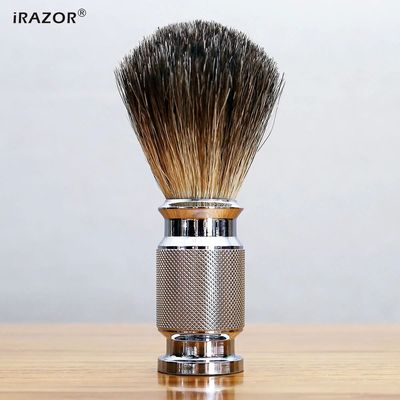 IRAZOR-cepillo de afeitar para hombre, pelo de tejón puro d