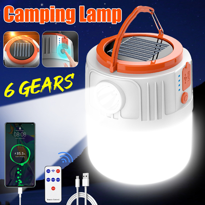 Luz de acampamento solar power bank led lanternas de acampam
