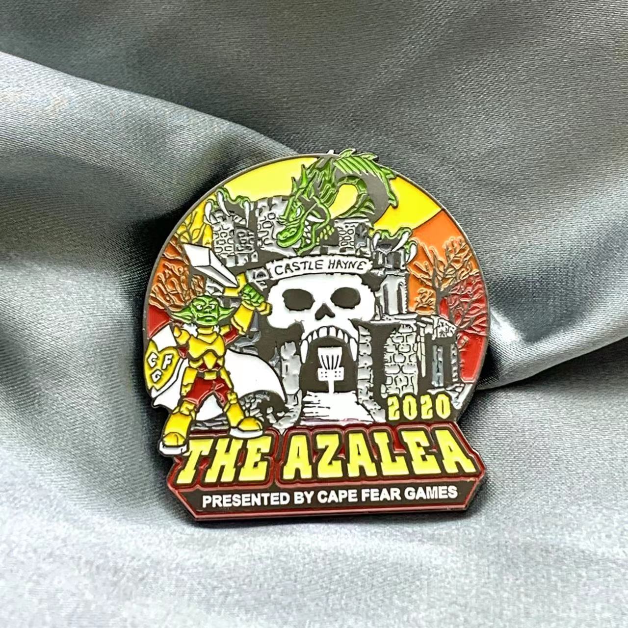 THE AZALEA 海贼骷髅头胸针 创意英文设计感字母别针收藏金属徽章