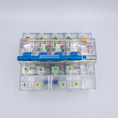透明漏电保护器DZ47LE-125  2P 3P 3P+N 4P 15MA 30MA 100A 125A