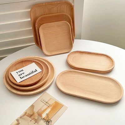 Wheat Stalk Tray Tableware Round Dessert Plate Japanese-Styl