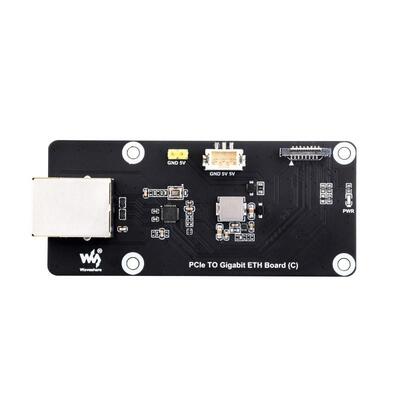 树莓派5代PCIe转千兆网口转接板RaspberryPi5网口扩展带固定底板
