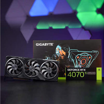 技嘉魔鹰 GeForce RTX 4070TiS Gaming OC16GD游戏流畅电竞显卡