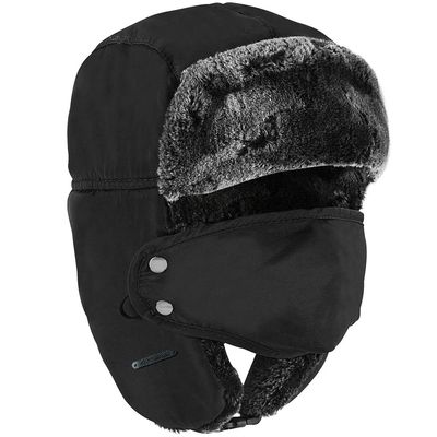 Pilot Hat Ushanka Men's Winter Trapper Hat with Windproof Ma