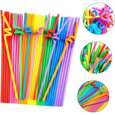 200PCS Disposable tea and juice straws, perfect for parties,