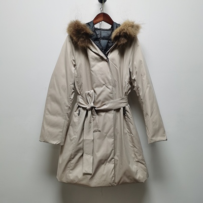 去标优雅双面穿冬季女装时尚休闲百搭中长款羽绒服保暖外套P279