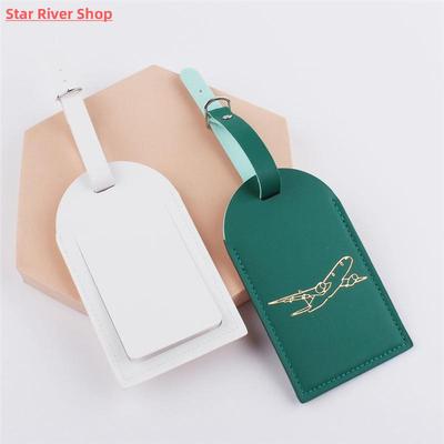 Travel Accessories Creative Aircraft PU Leather Luggage Tag