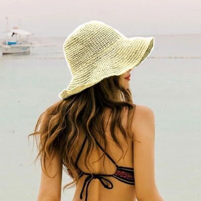Women's Beach Sun Hat, Fisherman's Hat, Summer Hat, Foldable