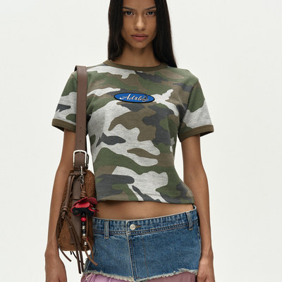 Andersson Bell  26PS 迷彩印花短款T恤 老虎上上山 买手店