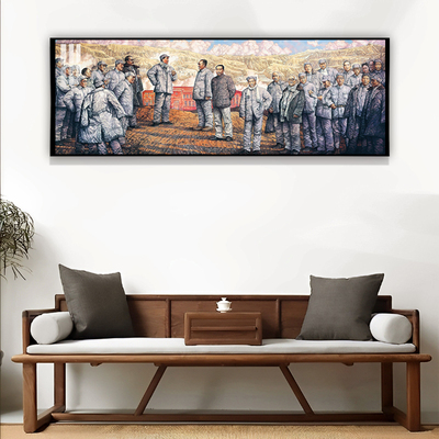 第七次大会议--1954年横版装饰画