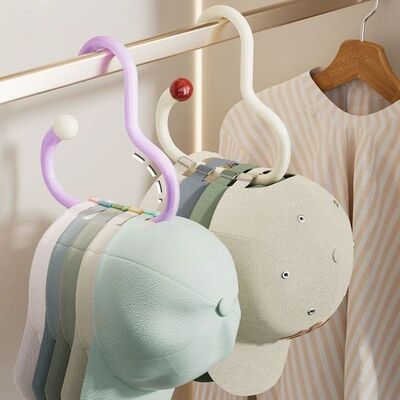3PCS Hook Home Dopamine Cloakroom Hook Punching-free Wardrob