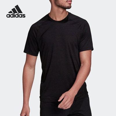 Adidas/阿迪达斯正品夏季新款跑步透气男子运动短袖T恤HC4433
