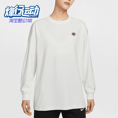 Nike/耐克正品秋季新款女士印花刺绣简约宽松T恤IB1670-133