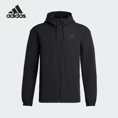 Adidas/阿迪达斯正品WO FZ JAC男士连帽保暖加绒外套KU9917