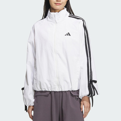 Adidas/阿迪达斯正品2025新款女士经典三条纹蝴蝶结外套JY5651