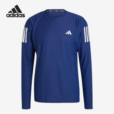 Adidas/阿迪达斯正品新款男士舒爽透气跑步运动长袖T恤IM5412