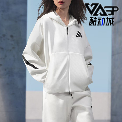 阿迪达斯女士简约宽松外套