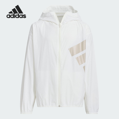 Adidas/阿迪达斯正品2025新款大童运动连帽夹克外套JL6961
