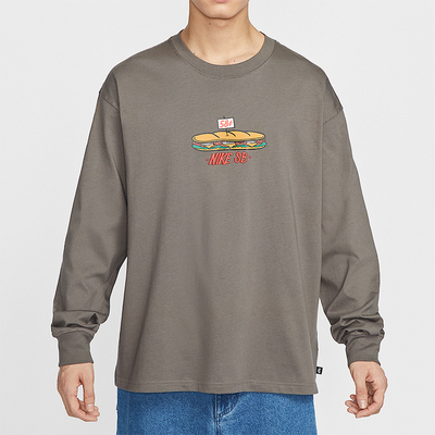 Nike/耐克正品春季新款男士经典印花宽松透气长袖T恤HJ0807-289