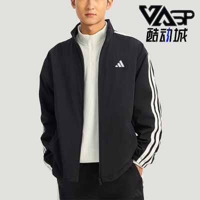 Adidas/阿迪达斯正品2025冬季款男士日常立领耐穿休闲外套KR2517