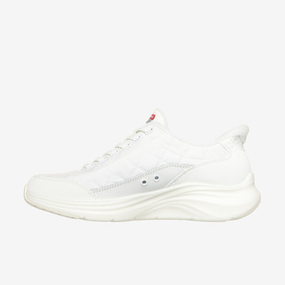 Skechers斯凯奇正品CONTOUR FOAM女一脚蹬休闲鞋150918-WHT