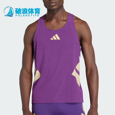 Adidas/阿迪达斯正品夏季男士休闲跑步运动修身圆领背心T恤KA6119