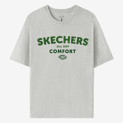 Skechers斯凯奇正品儿童风尚系列舒适日常短袖T恤L225U156-0248