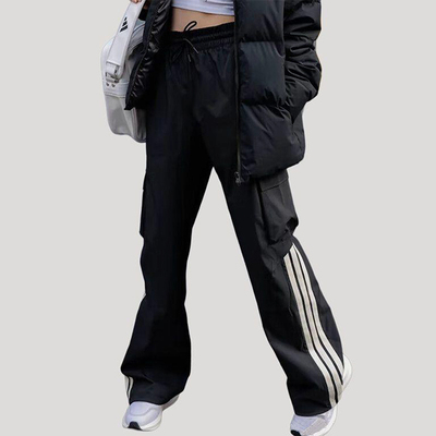 Adidas/阿迪达斯正品春季新款女士经典宽松工装梭织长裤KA2607
