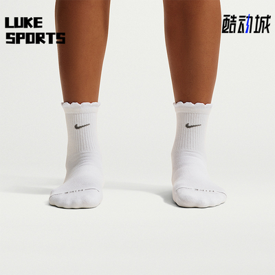 Nike/耐克正品EverydayElevated新款经典男白色中筒袜IH8621-910
