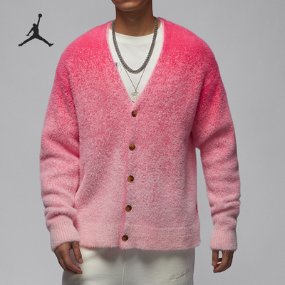 Nike/耐克正品JORDAN男士针织线衣渐变开衫外套FV7427-629