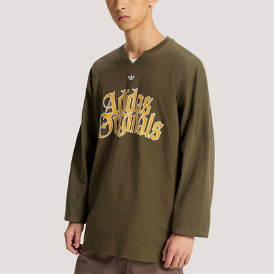 Adidas/阿迪达斯正品三叶草男士宽松针织经典字母印花T恤KT3038