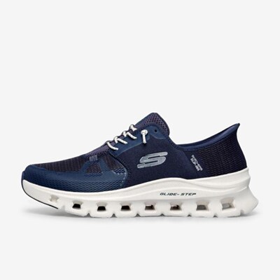 Skechers斯凯奇正品Pro男款一脚蹬低帮休闲运动跑步鞋232930-NVY