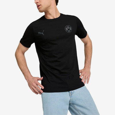 PUMA彪马正品男款Borussia Dortmund圆领印花短袖T恤775993-10