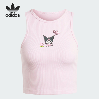 Adidas/阿迪达斯正品TANK TOP K女士卡通印花运动背心JG8051