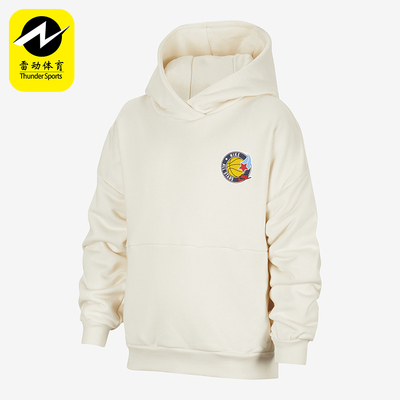 耐克大童运动印花宽松休闲卫衣