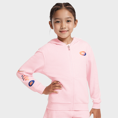 耐克小童连帽拉链针织夹克外套