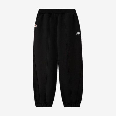 New Balance新百伦正品儿童针织防风加绒束脚运动裤4LG11133-BK