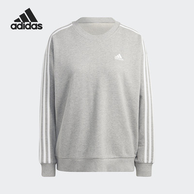 Adidas/阿迪达斯官方正品2026春季款女士圆领套头耐穿卫衣IC9905